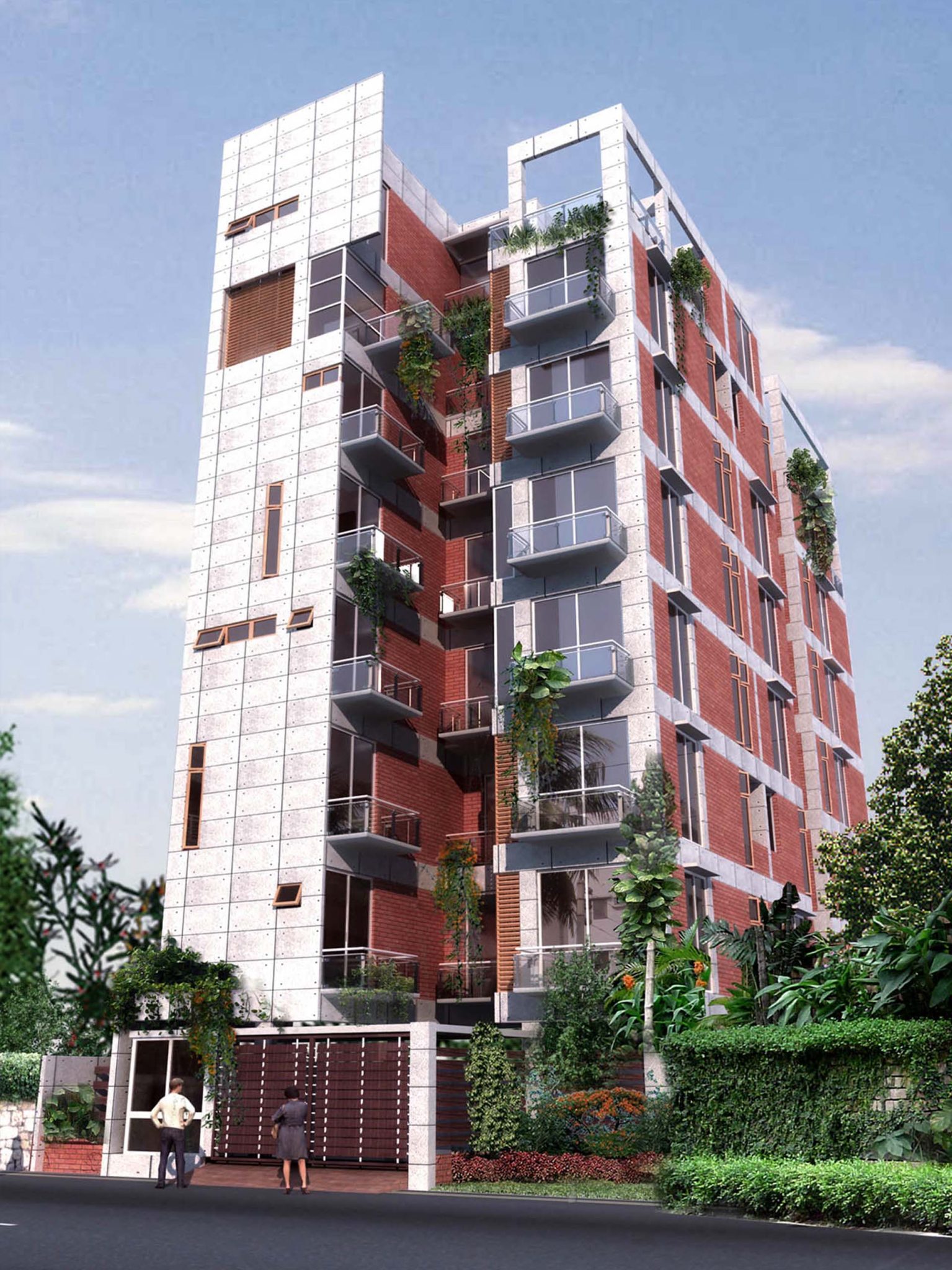 8 Storied Residential Building - Venna Architects